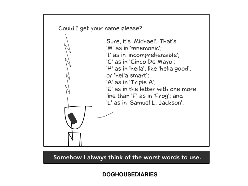 DOGHOUSE My Own Phonetic Alphabet
